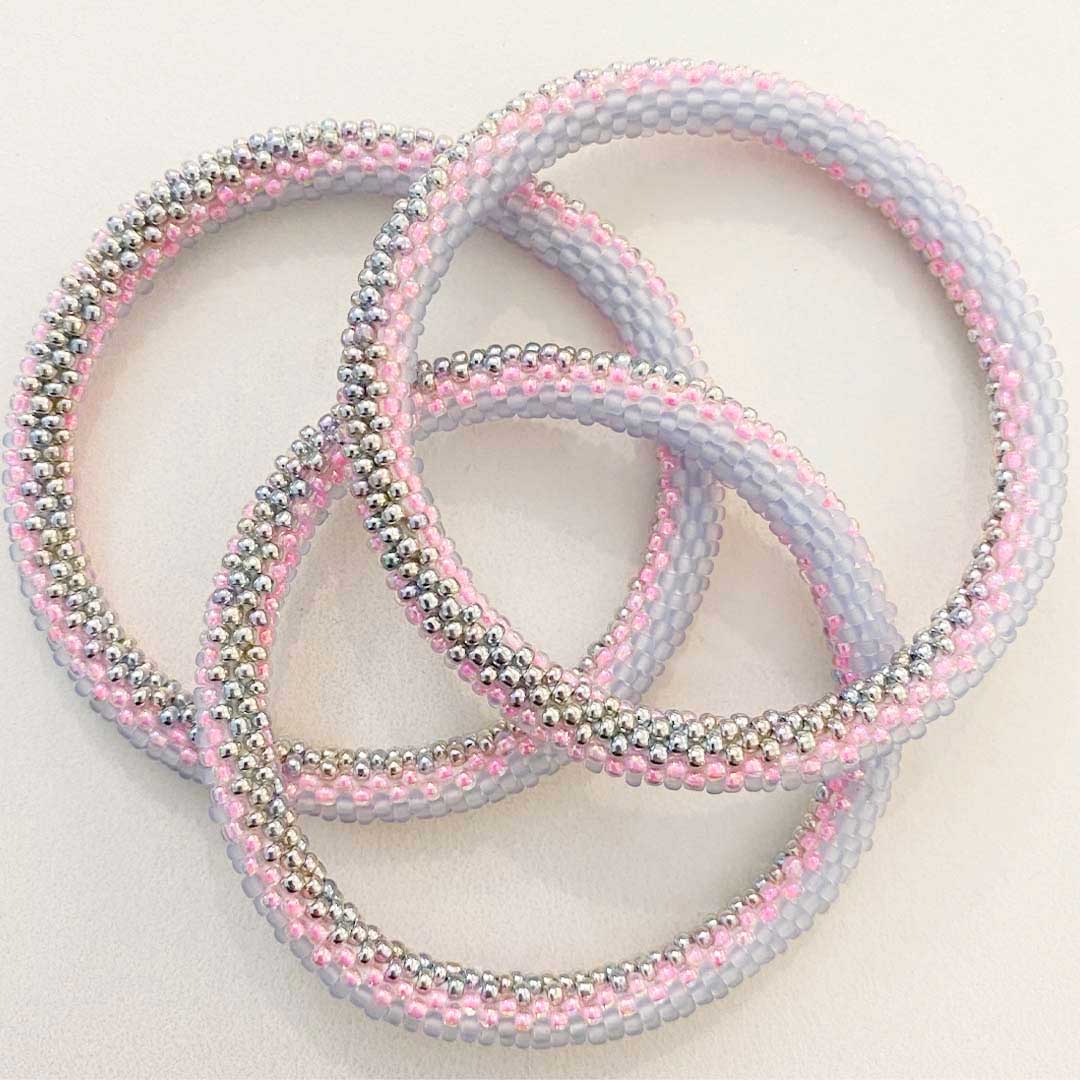 Metallic Cotton Candy I Handmade Beaded Bracelets for Women I Cana Capri